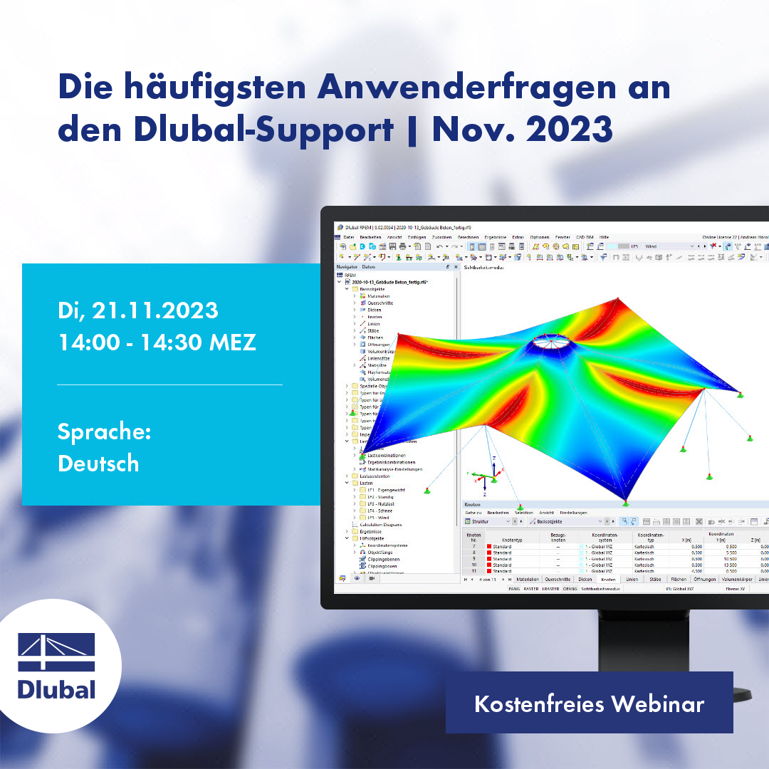 Webinar | Die häufigsten Anwenderfragen an den Dlubal-Support