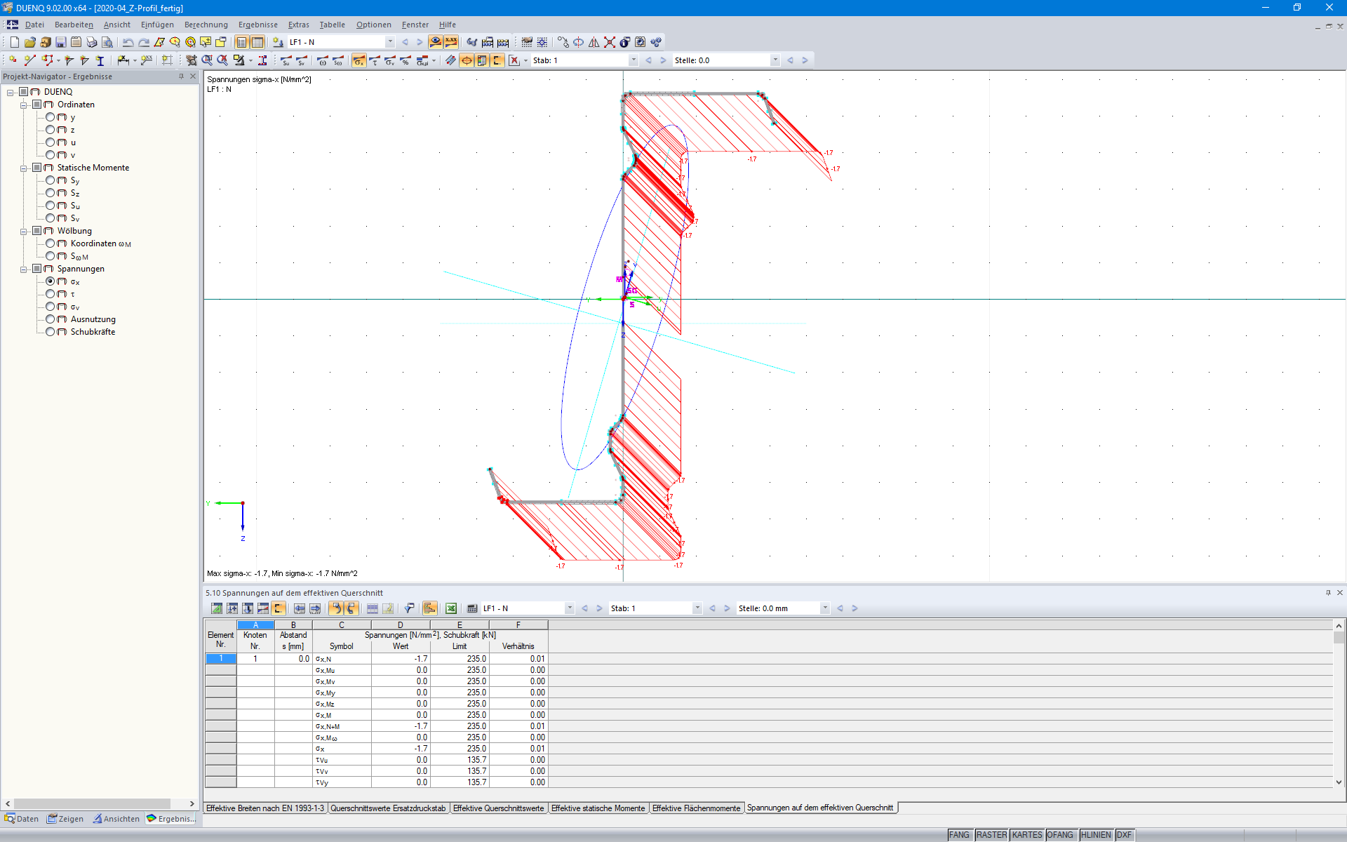 Cold-formed Z-section | SHAPE-THIN model for download