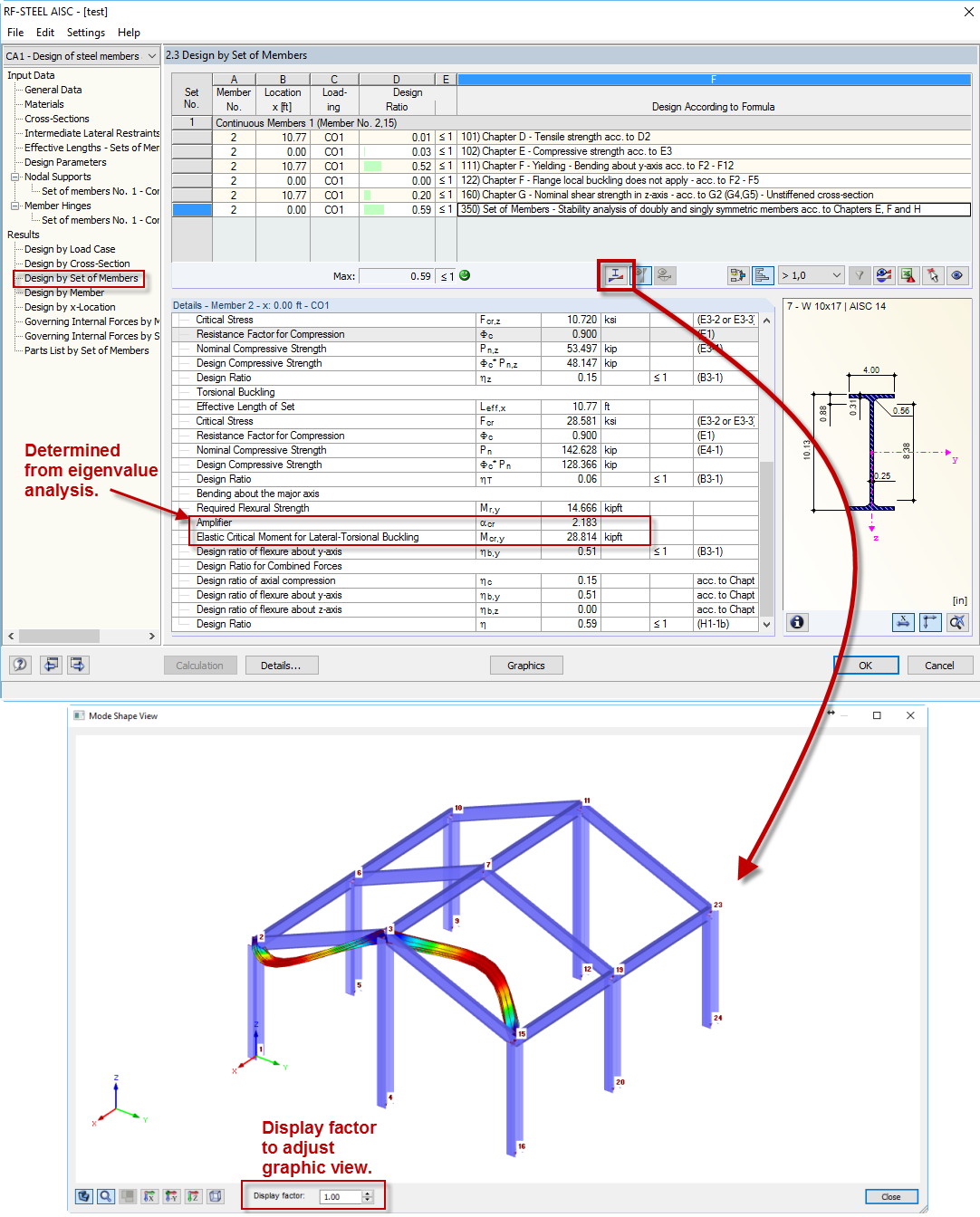 RF-/STEEL AISC Mode Shapes