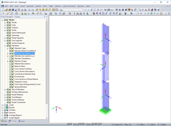 Member Rotation Angle