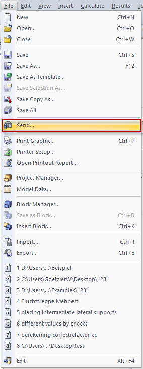 Sending Model Directly