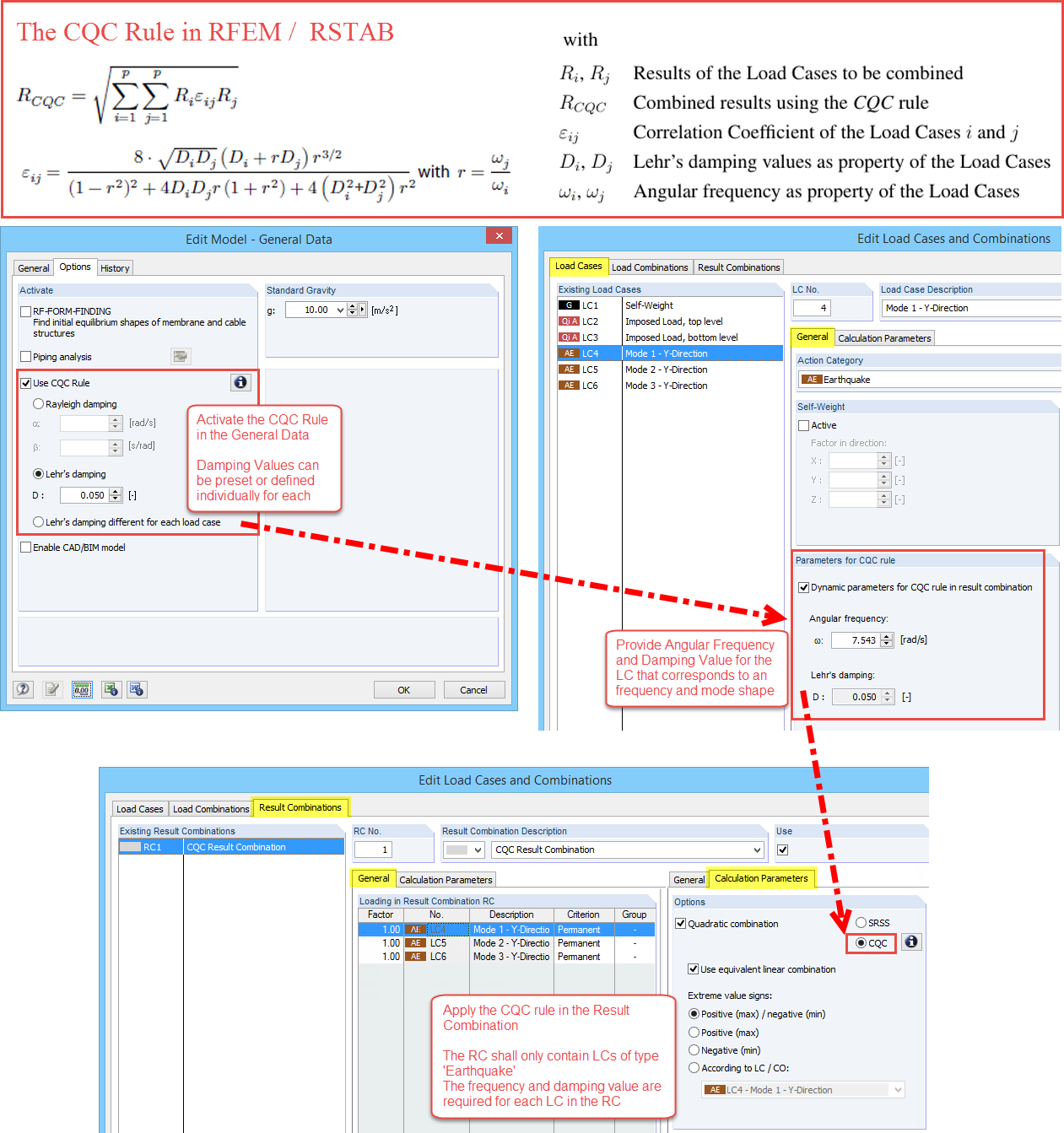 Complete Quadratic Combination (CQC) Rule