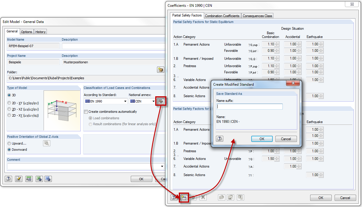 Create Modified Standard for Generating Combinations