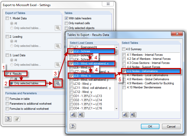 Exporting Multiple Tables