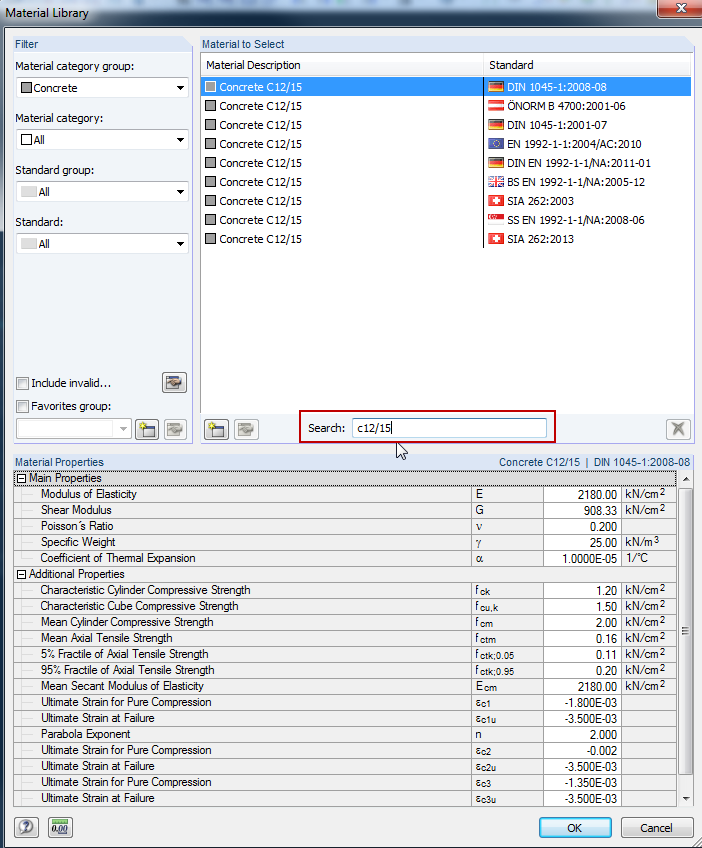 Full Text Search in Materials Library
