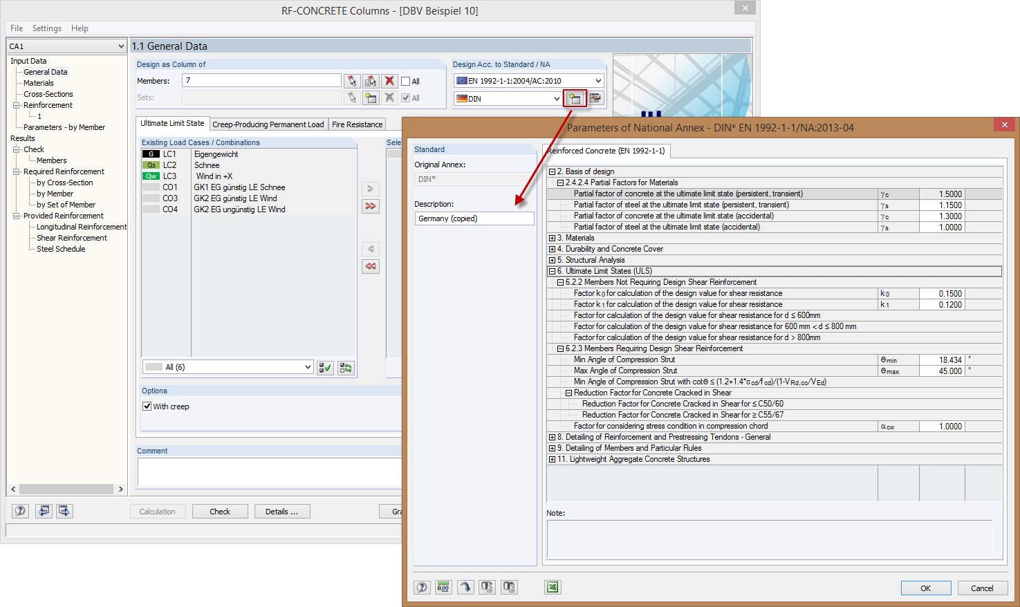Adjusting the Parameters of the National Annex