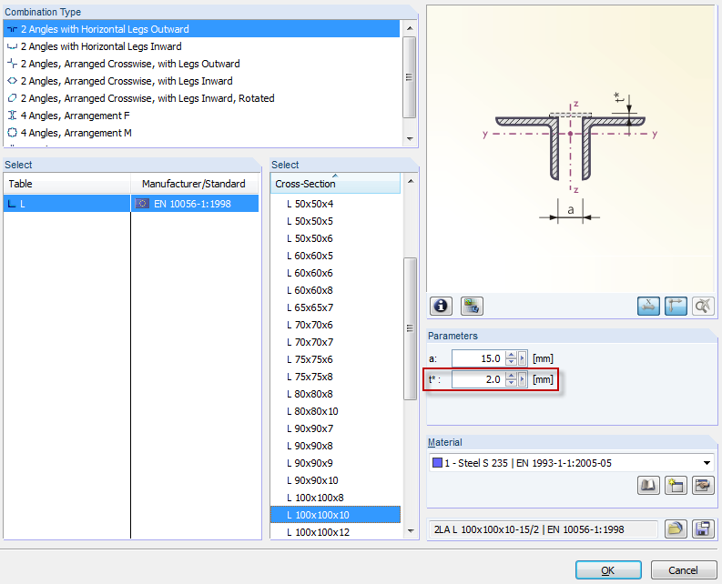 Single or Articulated Member in Stability Analysis of Double Angles