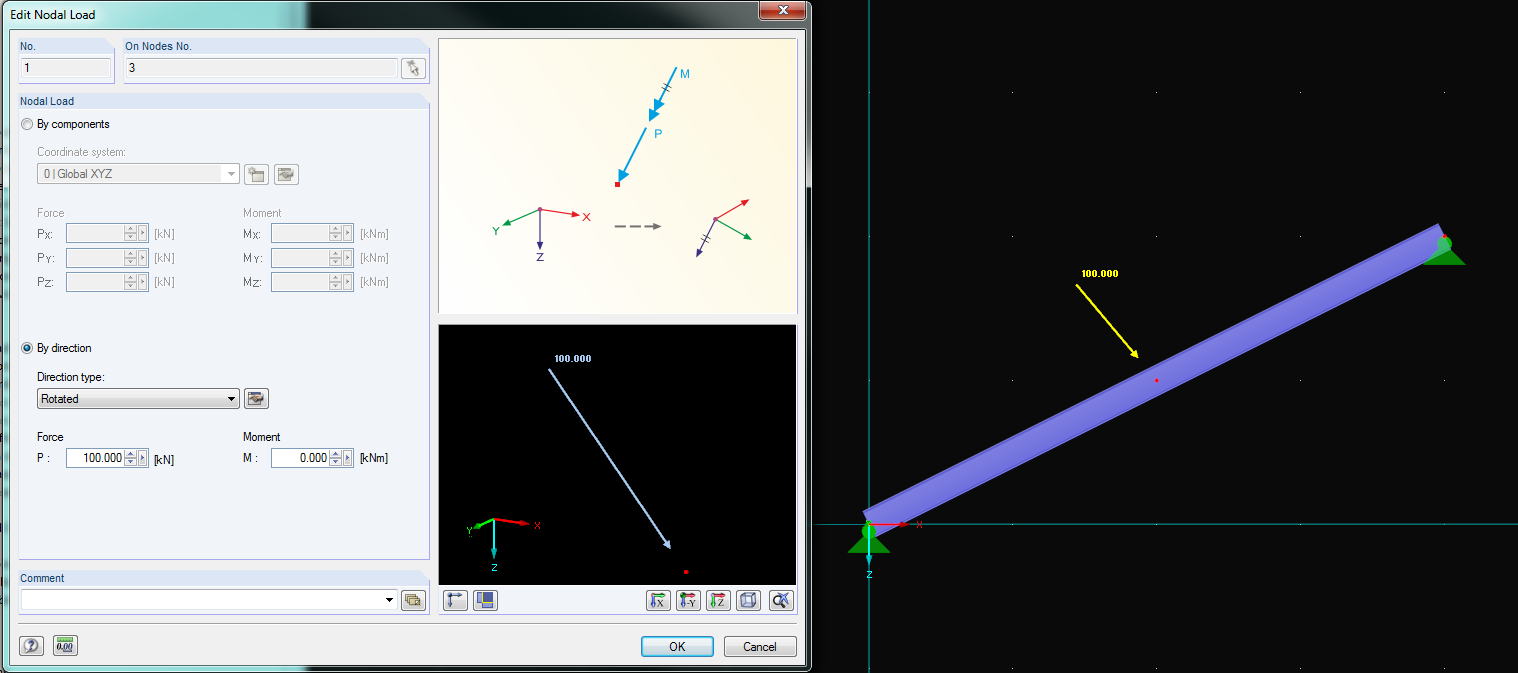 Rotated Nodal Loads