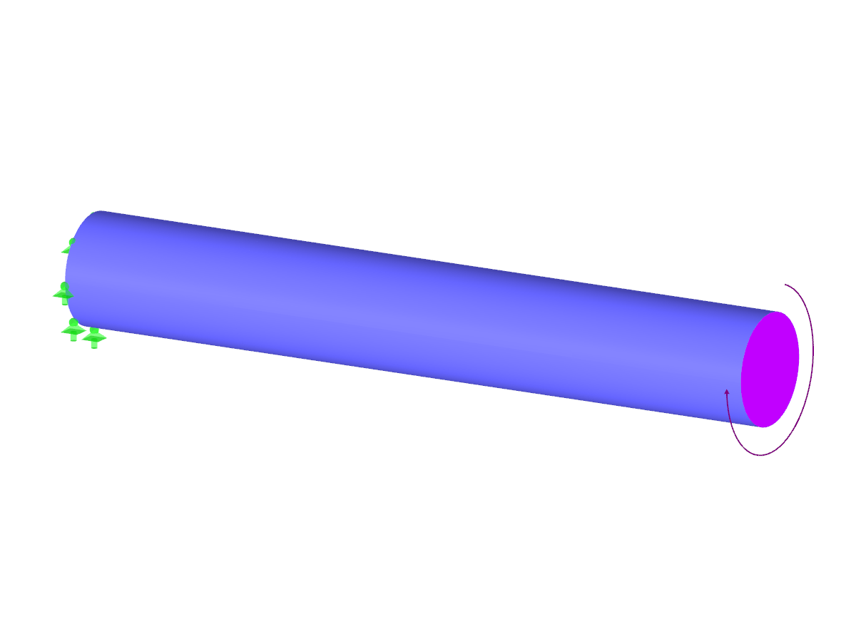 Pipe Modeled Using Surfaces | RFEM Model for Download