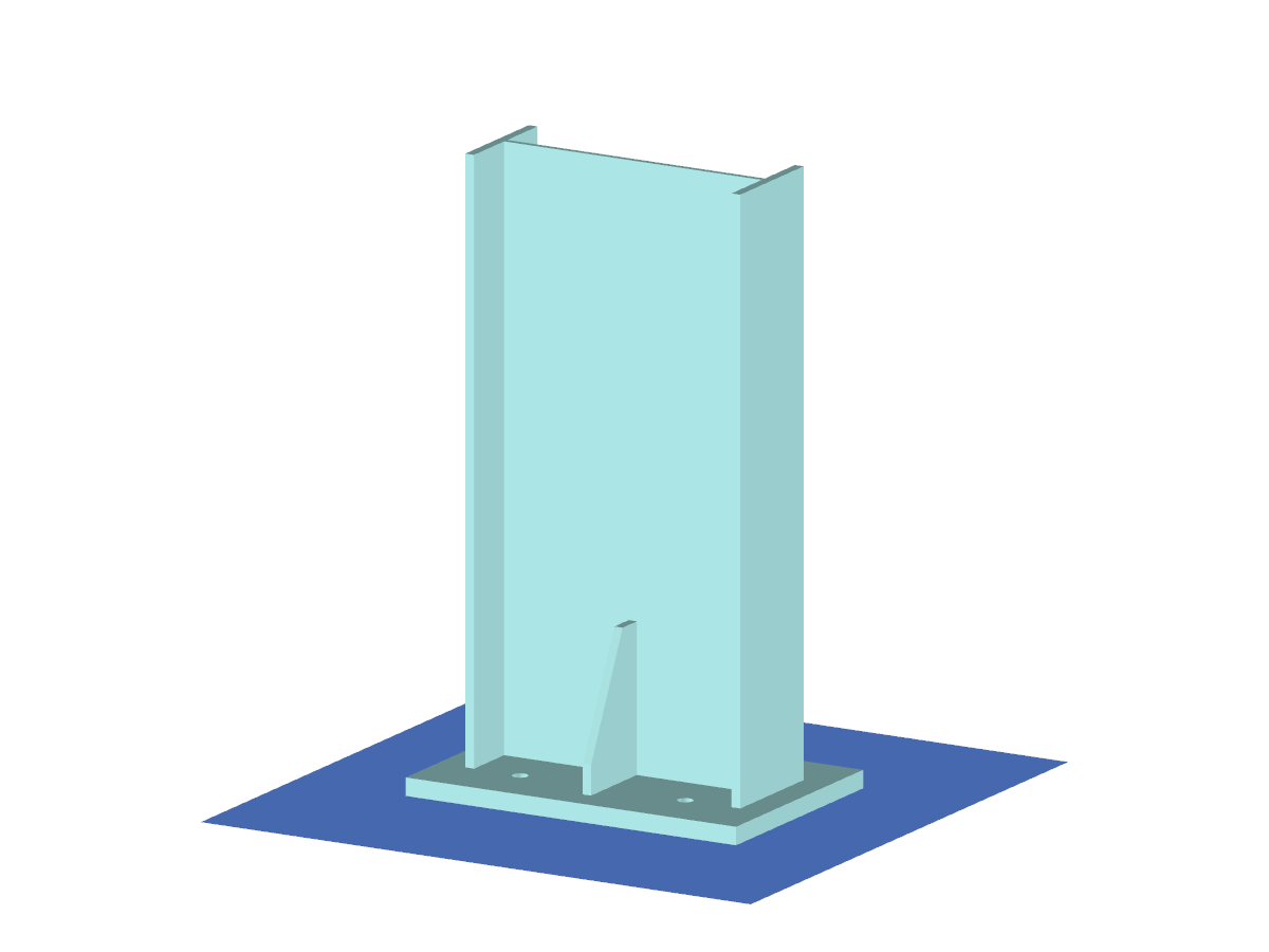 Base Plate | RFEM Model for Download