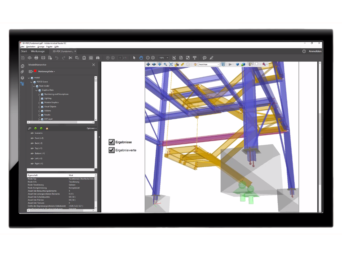 RSTAB structural analysis model for download