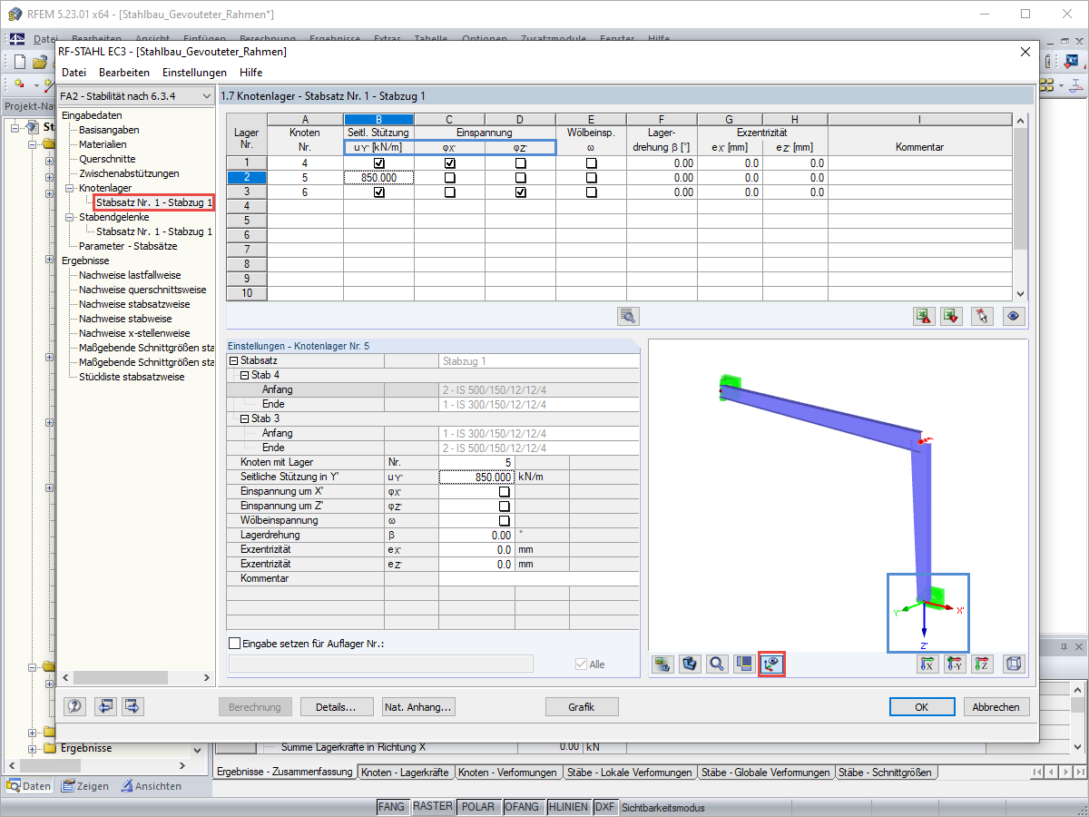 Critical Load Factor of Tapered Steel Frame 1: Eigenvalue Solver