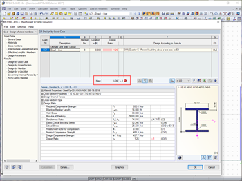 Reinforcement of Existing Column in RFEM as per AISC Design Guide 15
