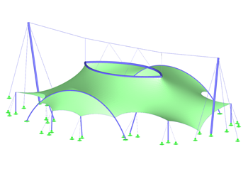 Membrane Structure with Two Columns | 003902