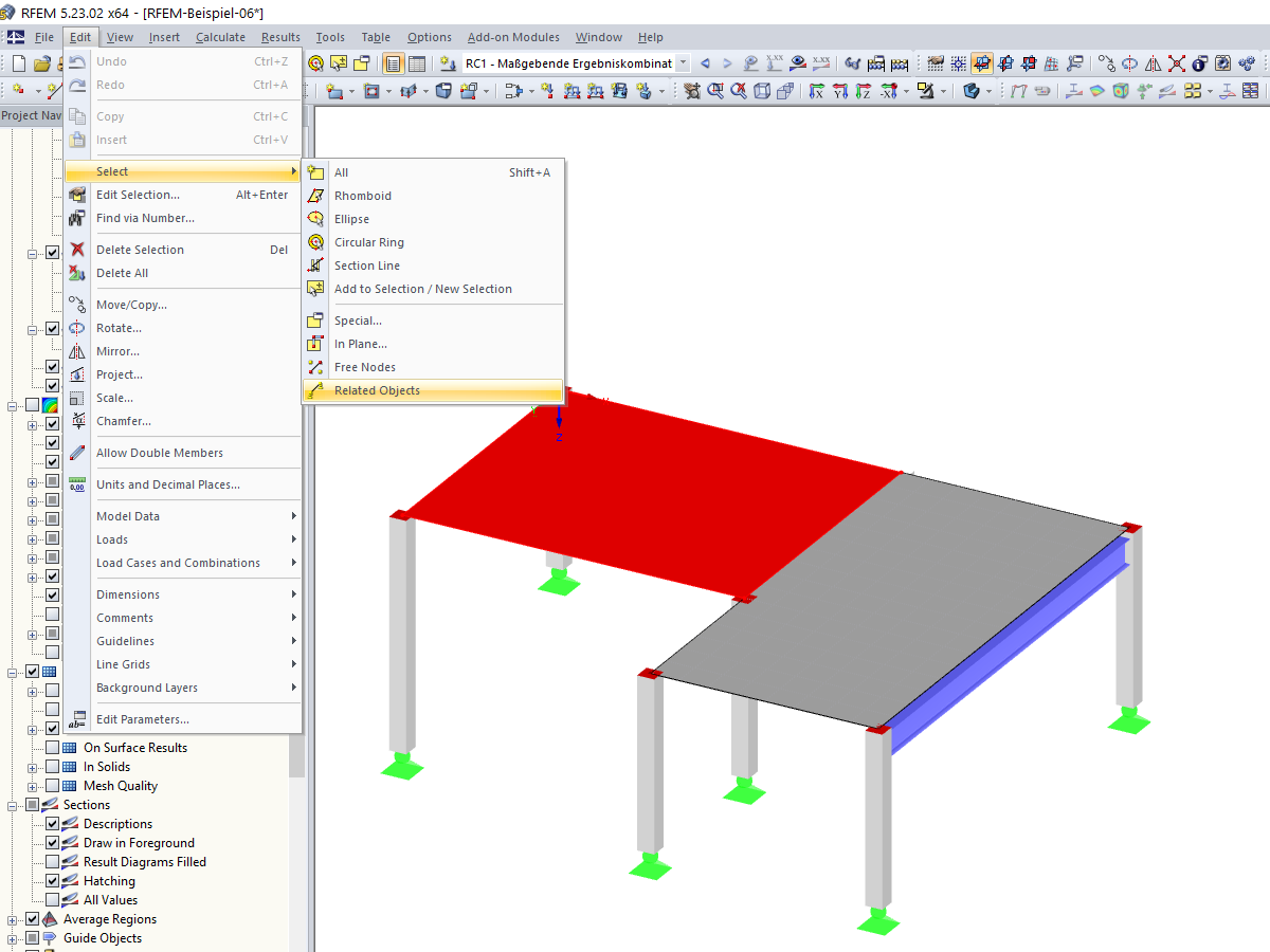 Including Additional Objects in Surface Selection