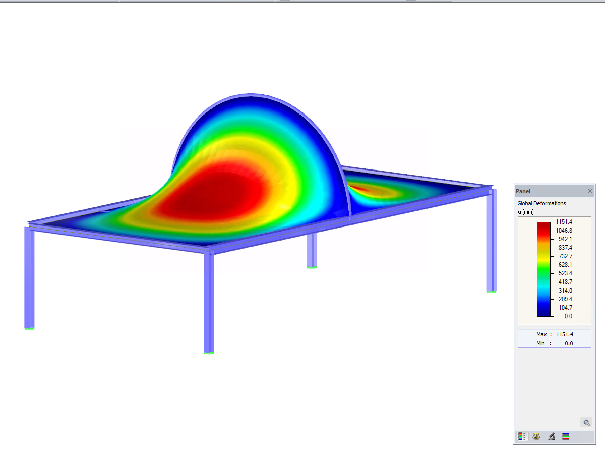 Form-Finding and Calculation of Membrane and Cable Constructions in RFEM