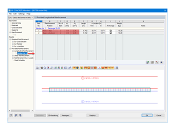 Calculation of Tie Reinforcement with RF-CONCRETE Members