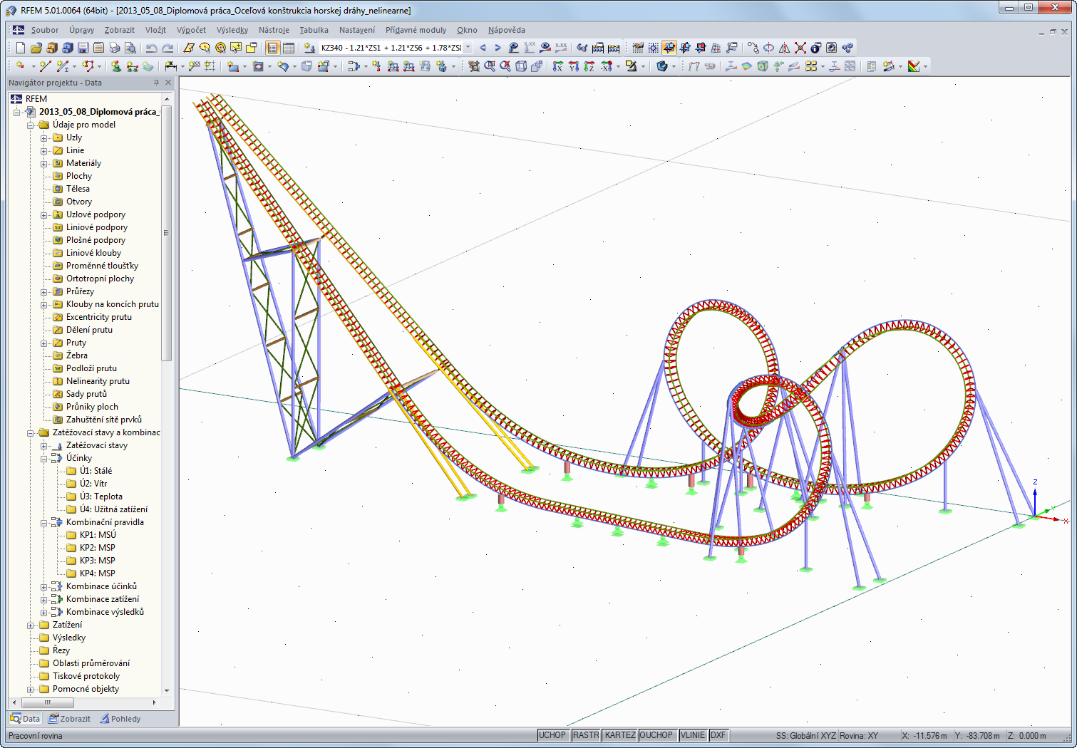 Graduation Thesis | Steel Structure of Roller Coaster