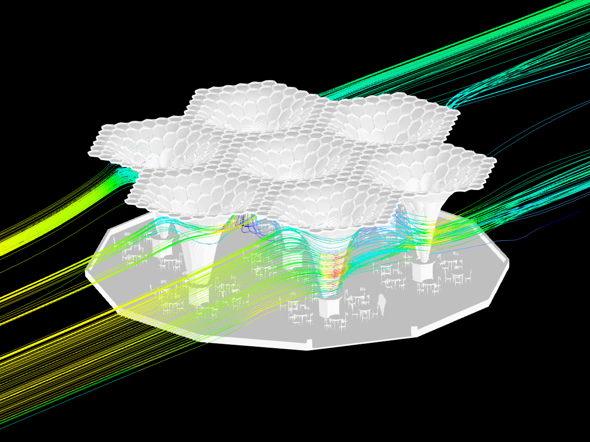 Hexagonal Gridshell Structure | 001983