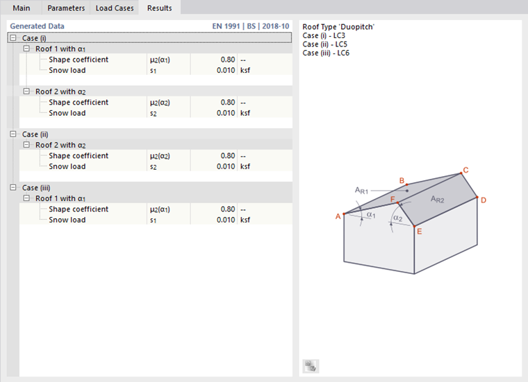 Snow Loads | Load Wizards | RFEM 6