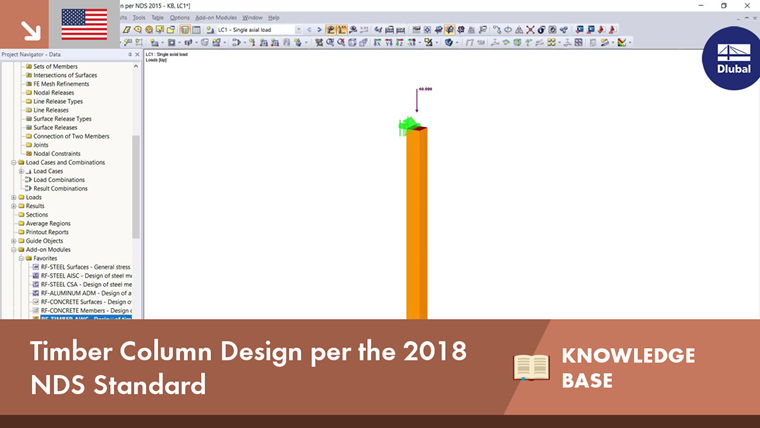 Timber Column Design as per the 2018 NDS Standard
