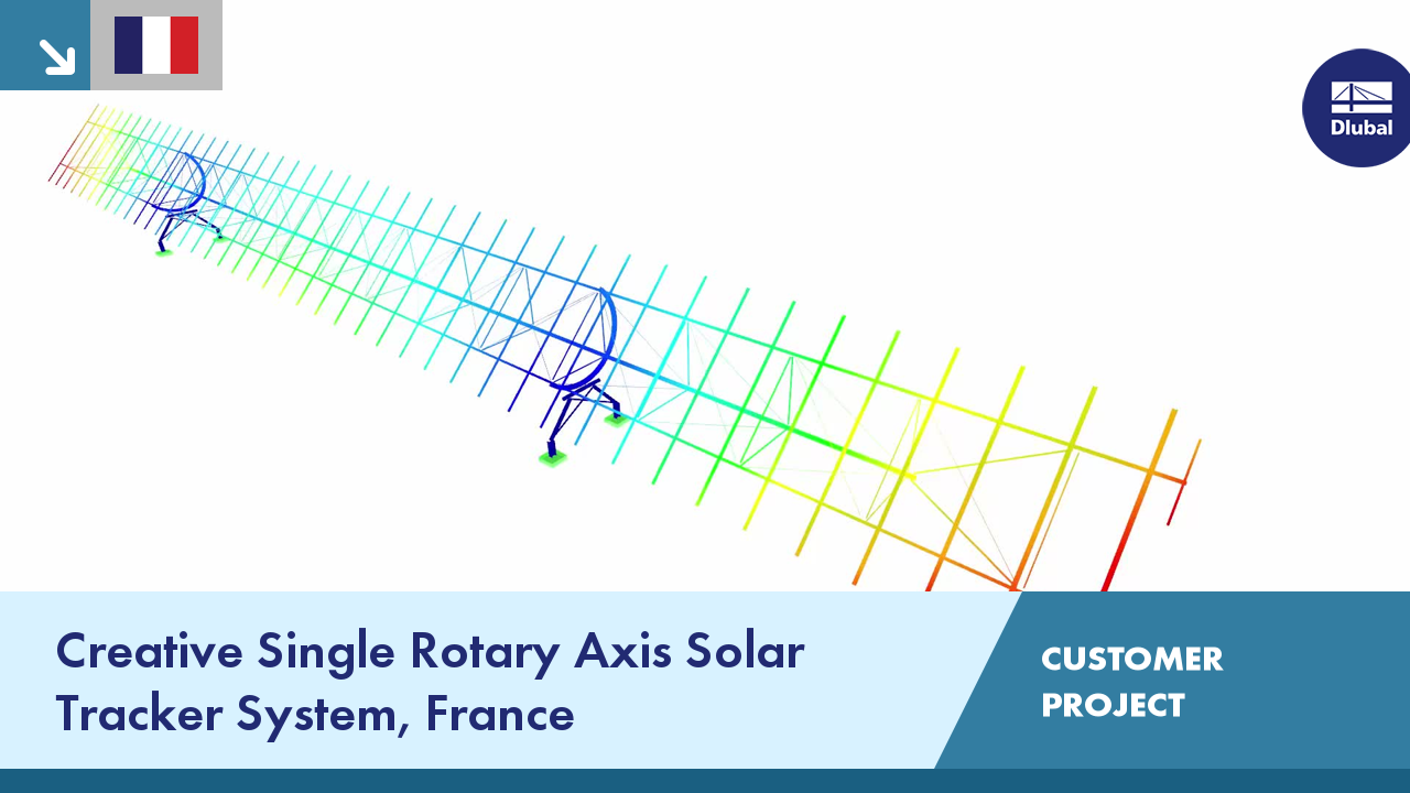 Creative Single Rotary Axis Solar Tracker System, France | CUSTOMER PROJECT