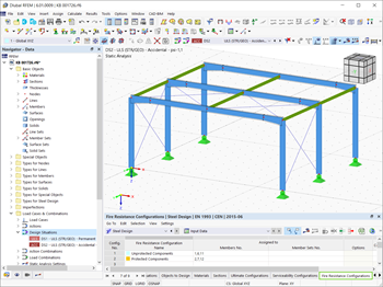 Fire Resistance Design for Steel Members in RFEM 6