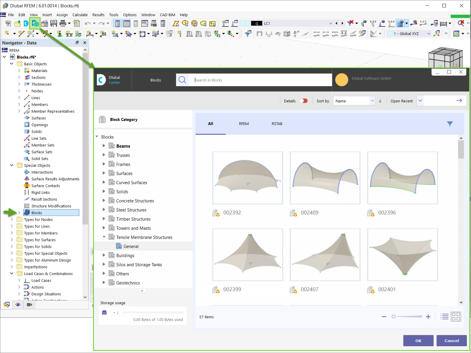 Saving Models as Blocks in RFEM 6