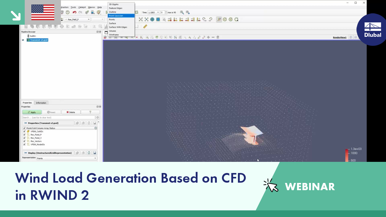 Wind Load Generation Based on CFD in RWIND 2