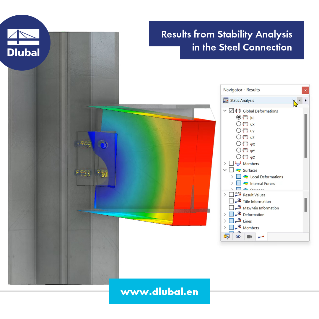 Results from Stability Analysis in the Steel Connection
