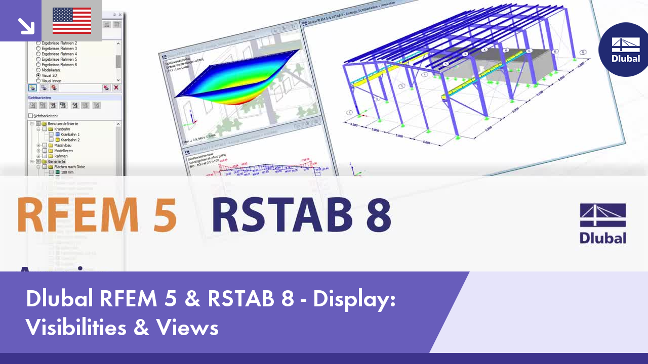 Dlubal RFEM 5 & RSTAB 8 - Display: Visibilities & Views