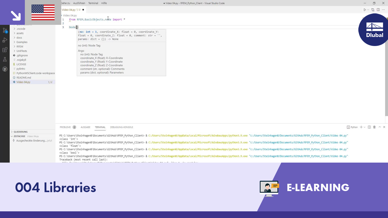 Programming with RFEM 6 and Python | 004 Libraries