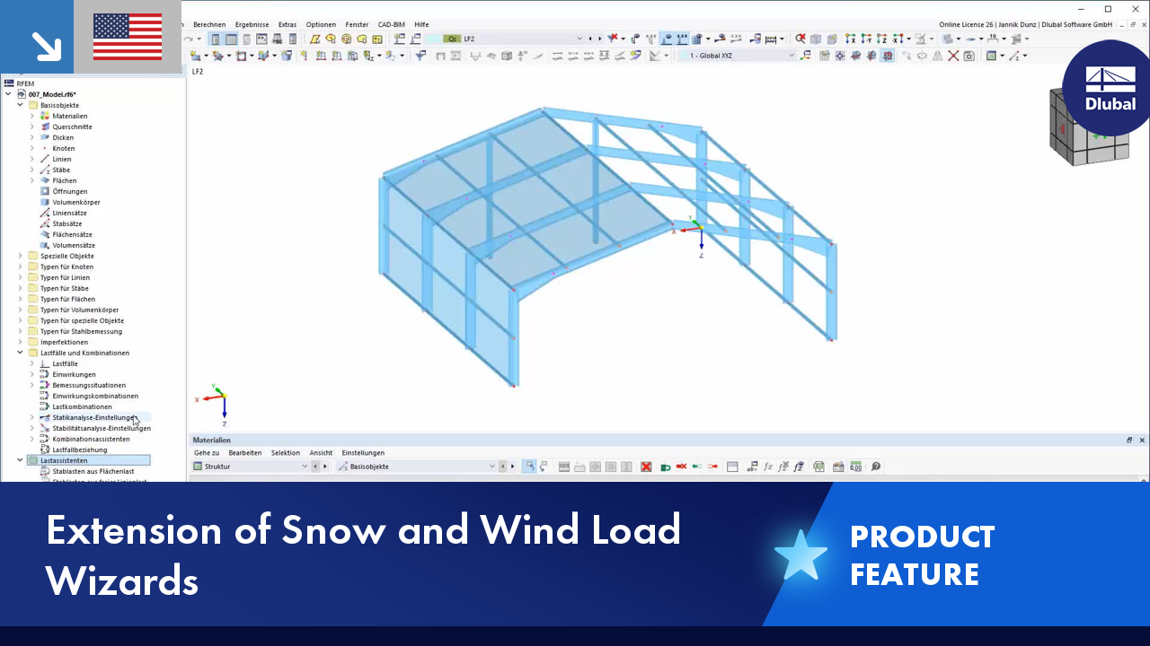 Extension of Snow and Wind Load Wizards in RFEM 6 / RSTAB 9