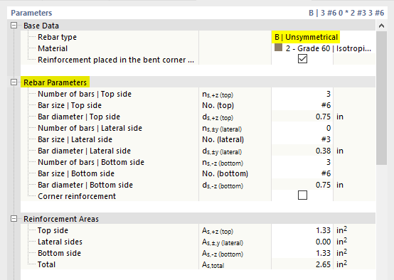 Longitudinal Reinforcement