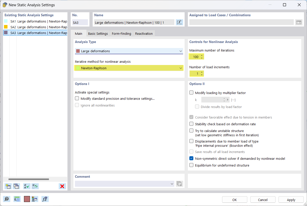 Static Analysis Settings