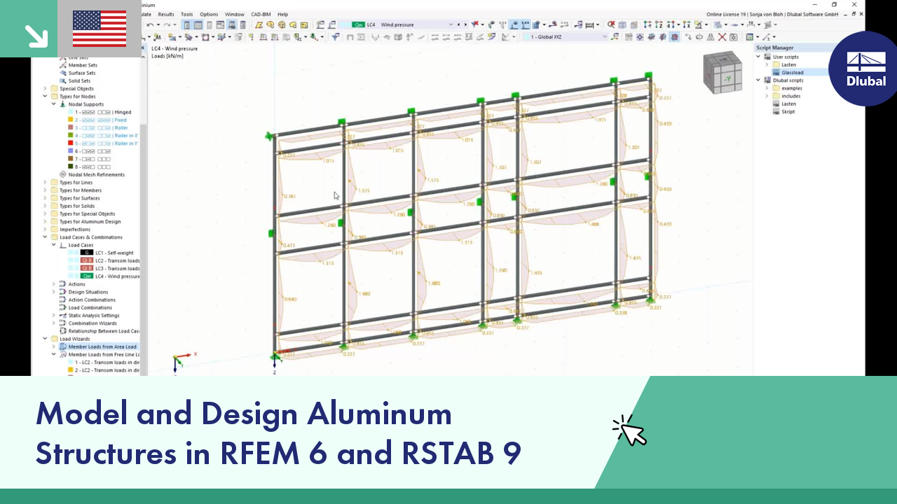 Aluminum Structure Modeling & Design in RFEM 6 & RSTAB 9 | Free Webinar