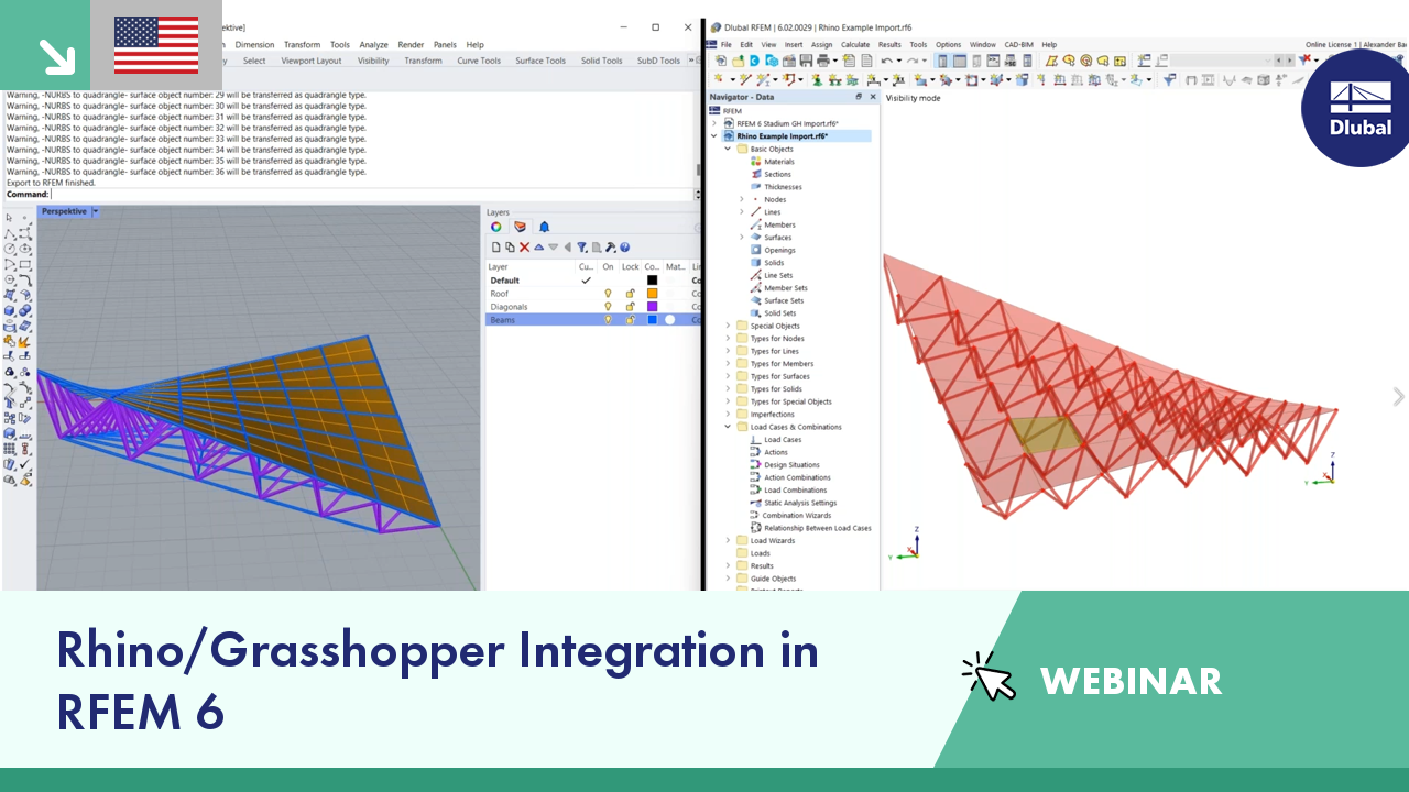 Webinar | Rhino/Grasshopper Integration in RFEM 6
