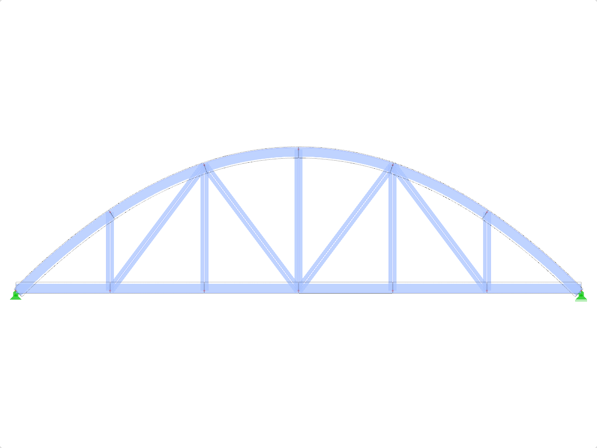 FT701p-crv-a | Bowstring Truss | 001632