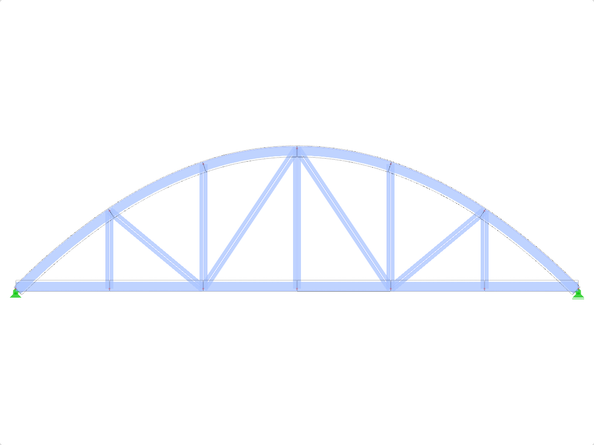 FT701p-crv-b | Bowstring Truss | 001640