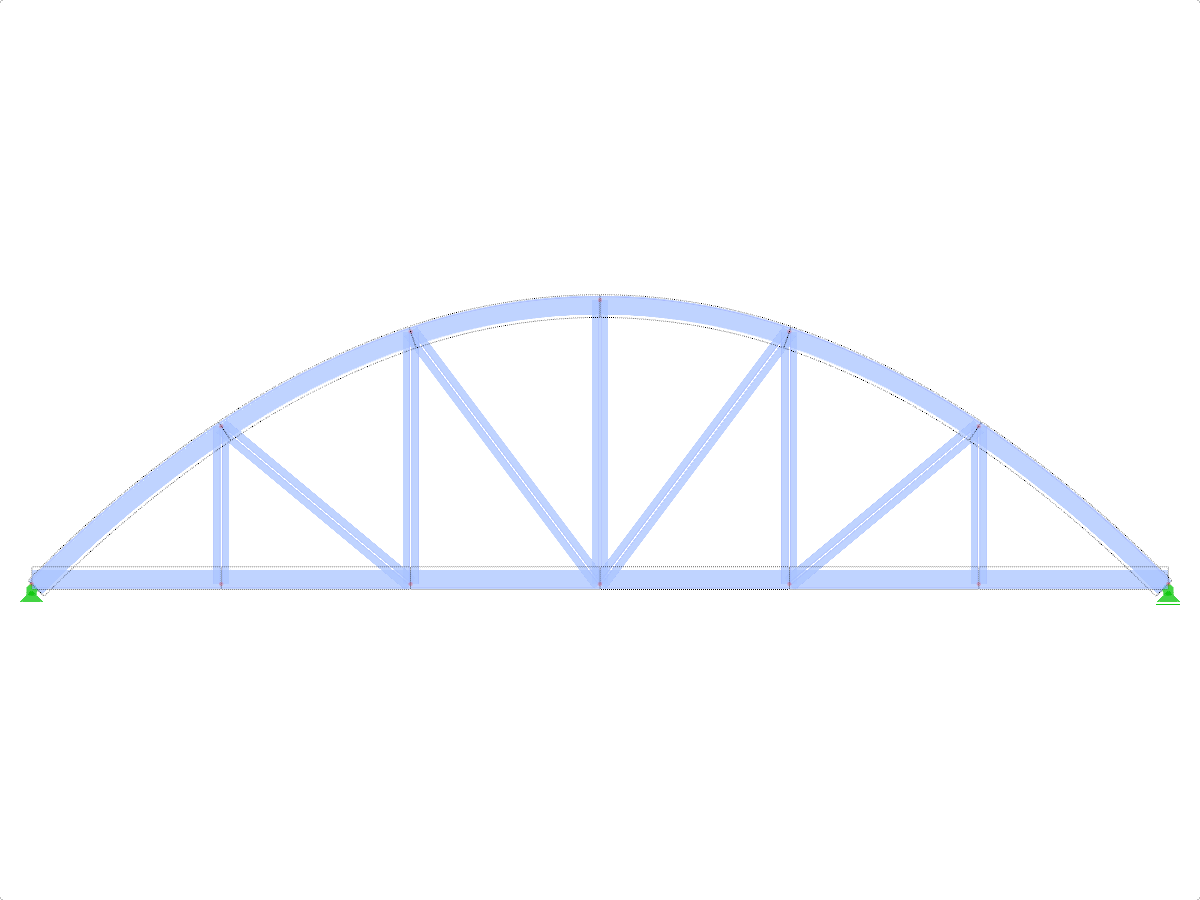 FT700p-crv-a | Bowstring Truss | 002045