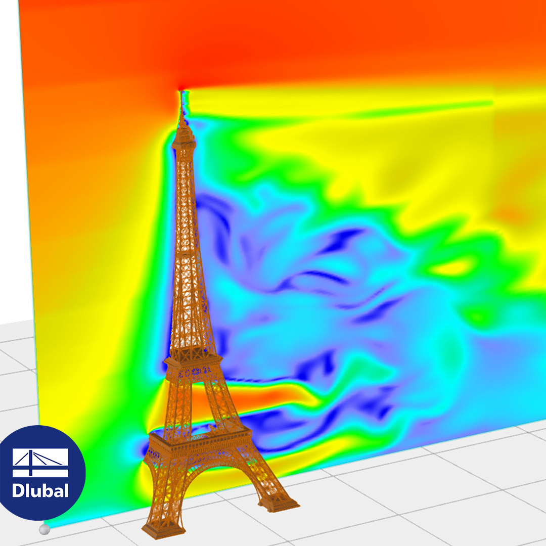 Which zones experience high-intensity of turbulence around the Eiffel ...