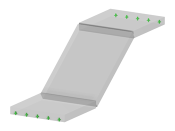 STC007 | Concrete Single-Flight Staircase with Right Landing | 003876