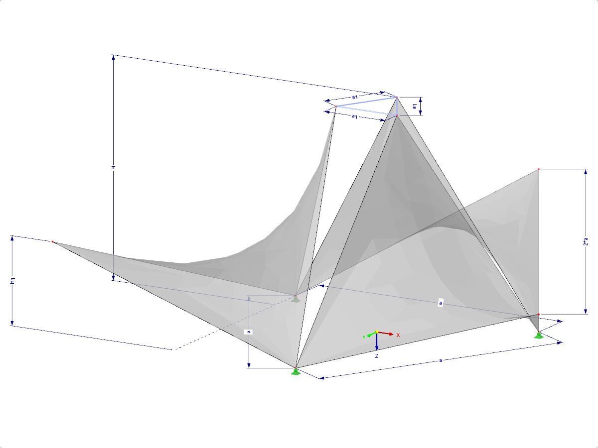 Model 002093 | SHH010 | Anticlastic Shells | Single Straight-edged ...