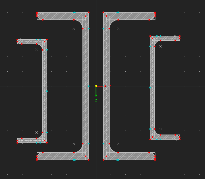 Model 003377 | BCS051 | Built-up Cross-Section | Channels | 2 Pairs of ...