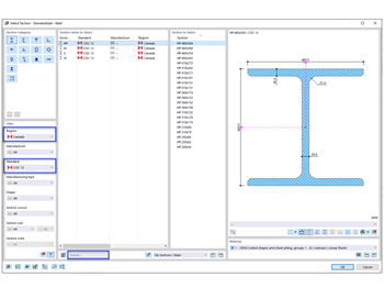 Canadian Steel Sections from the CISC Handbook (12th Edition)