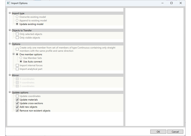 Import from RFEM | Tekla Structures | RFEM 6 | Interfaces