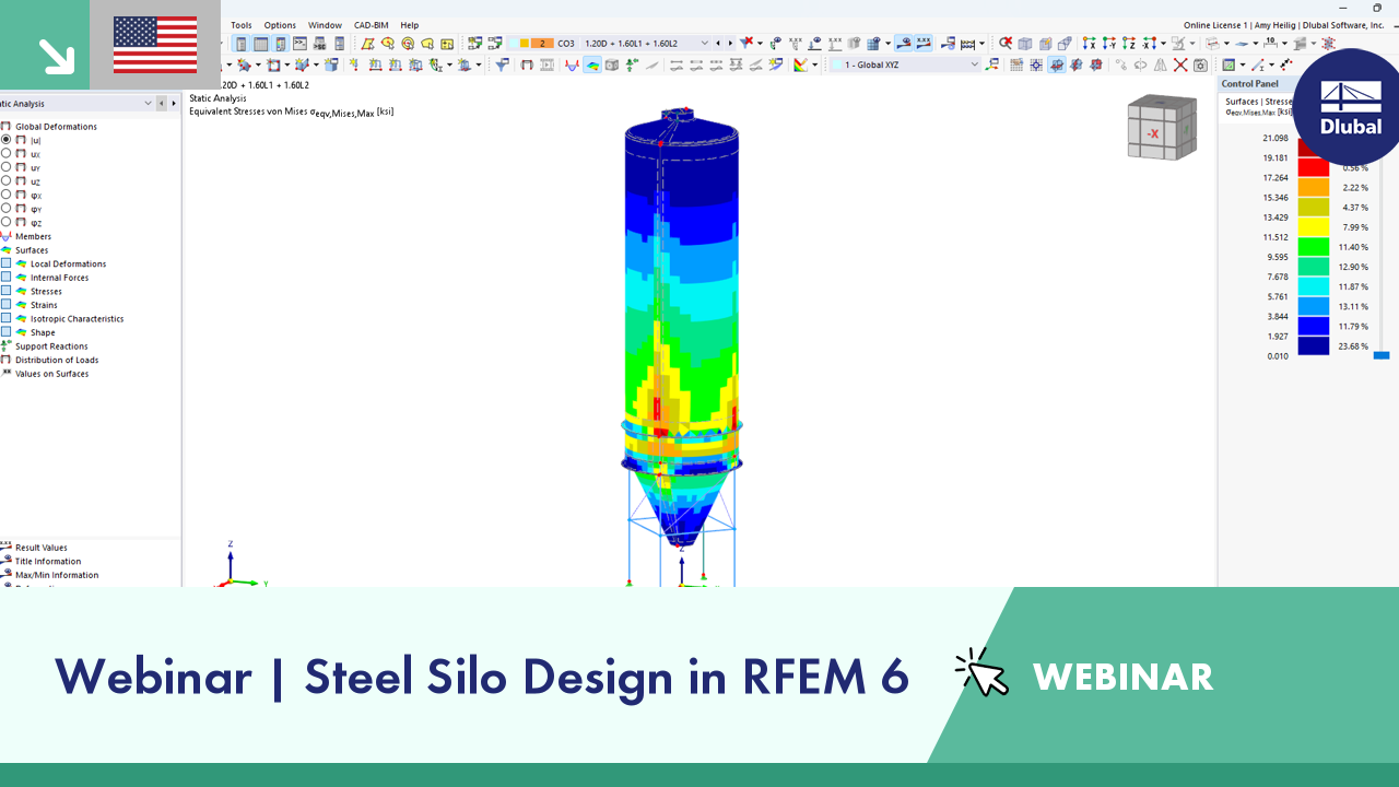 Free Webinar | Steel Silo Design in RFEM 6