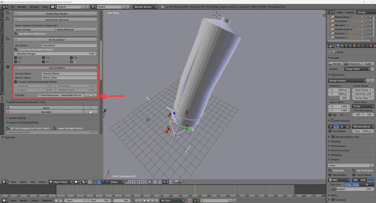Simulating Structural Collapse with RFEM 6 and Blender