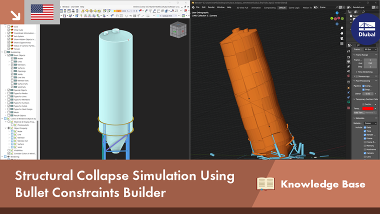 Step by Step to Simulate Structural Collapse Using RFEM and Bullet Constraints Builder (BCB) in ...