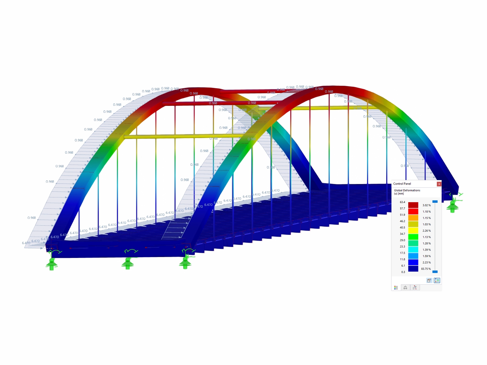 Wind Load on the Bridge Structure | Animation